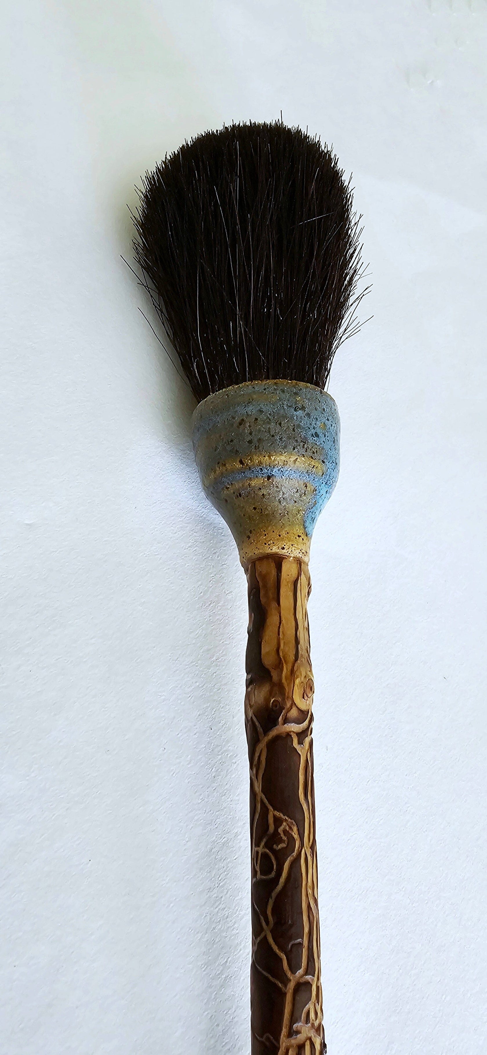 Coarse Black Horsehair Mop Shaped paintbrush With Ceramic Ferrule ...