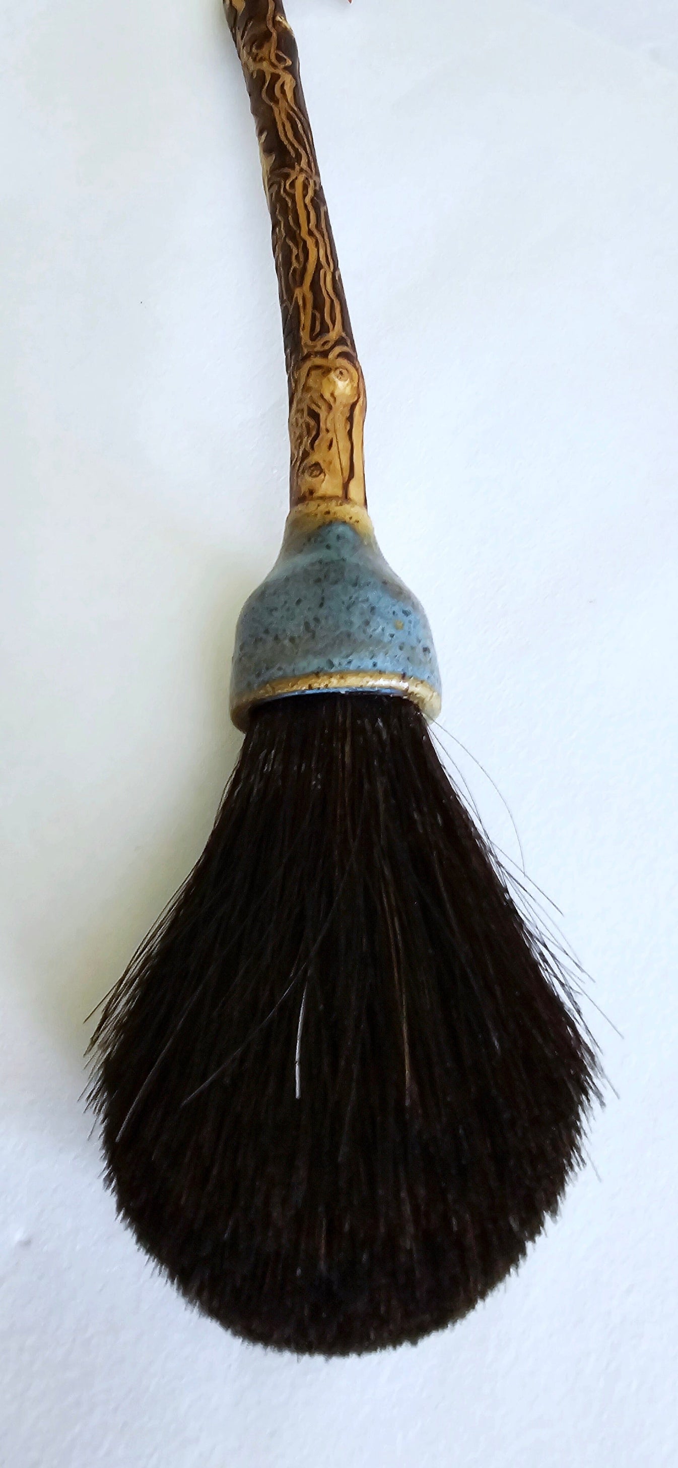 Coarse Black Horsehair Mop Shaped paintbrush With Ceramic Ferrule ...