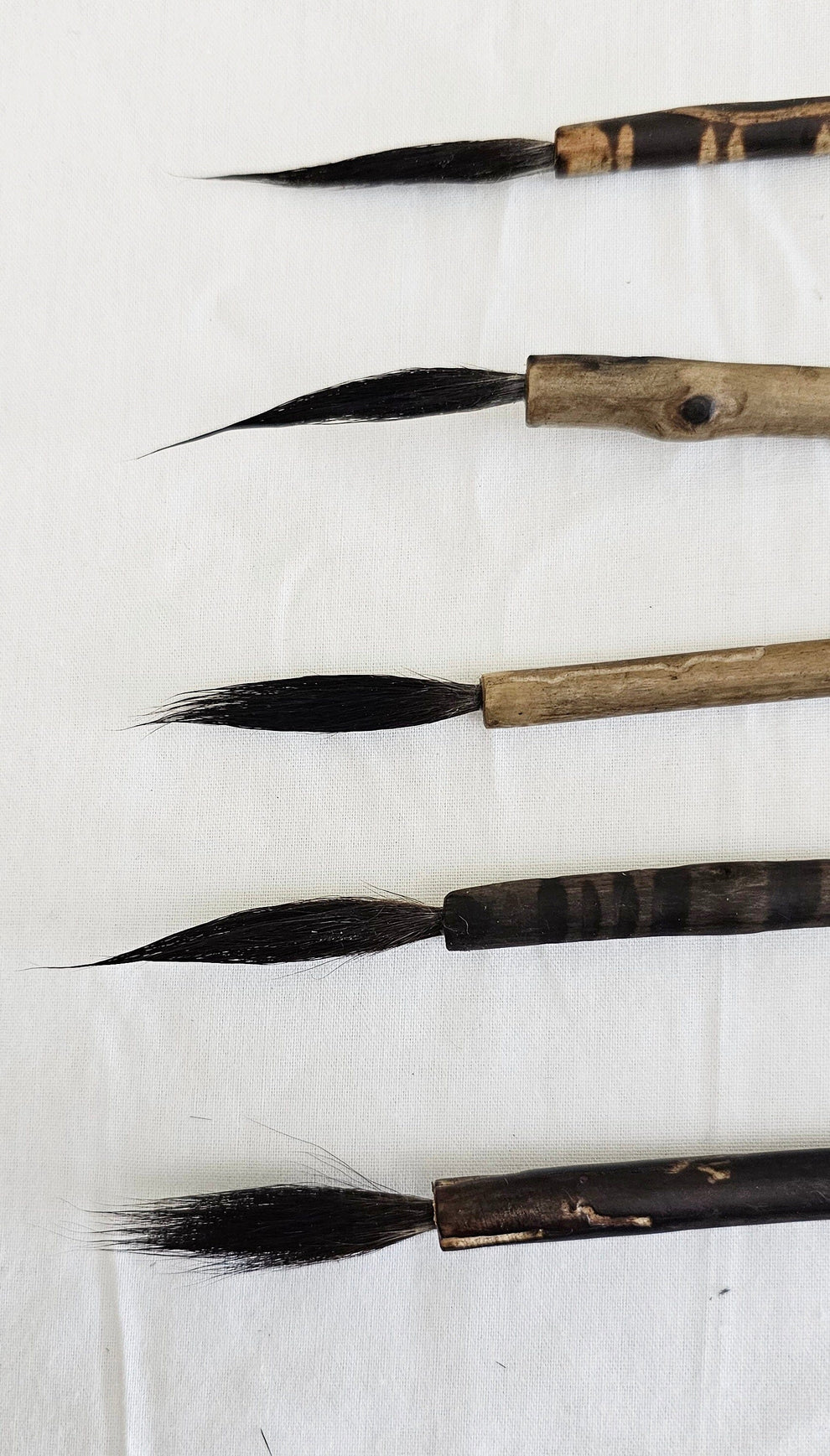 Fine Point Paintbrushes with Driftwood Handles – Elizabeth Schowachert Art