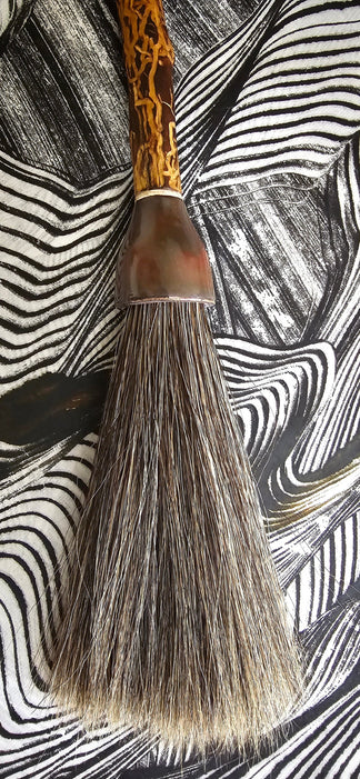 Mixed Grey Premium Horsehair Sumi-e Paintbrush With Ceramic Ferrule ...