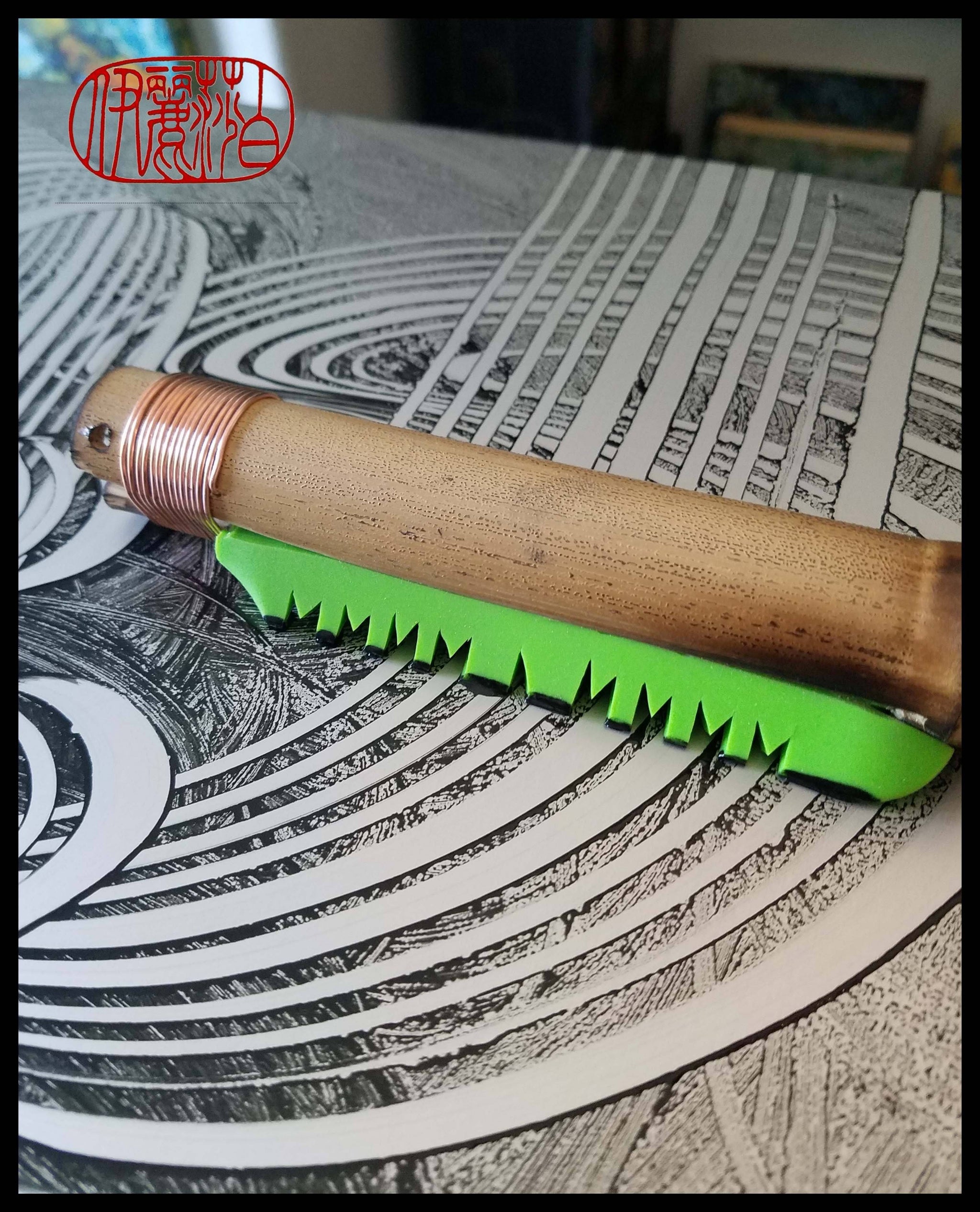 Silicone Blade Mark Making Tool For Encaustic Hot Box (2" - 12") – Elizabeth Schowachert Art