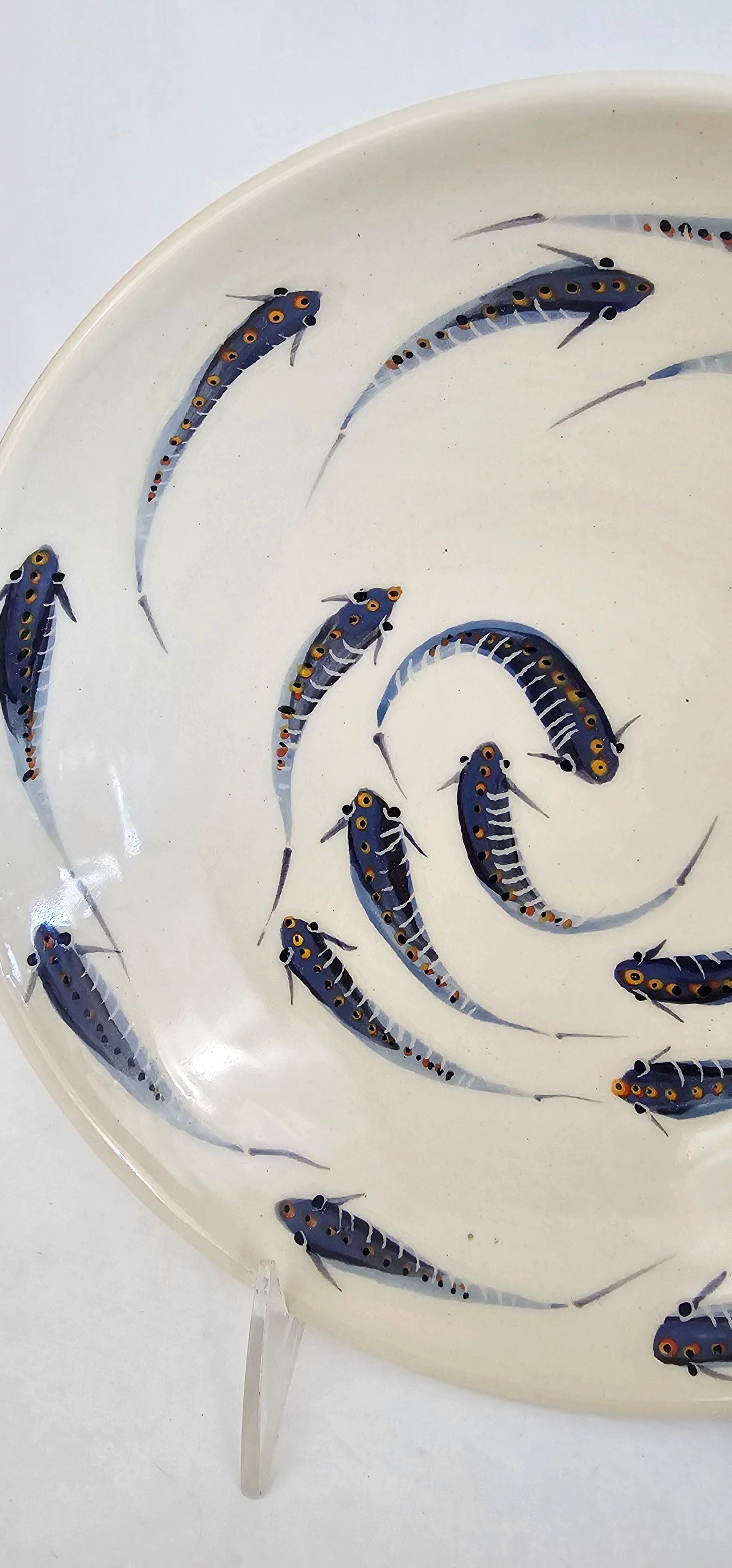 Fish Stoneware Decorative Bowl: Artistry by Kim and Elizabeth ...