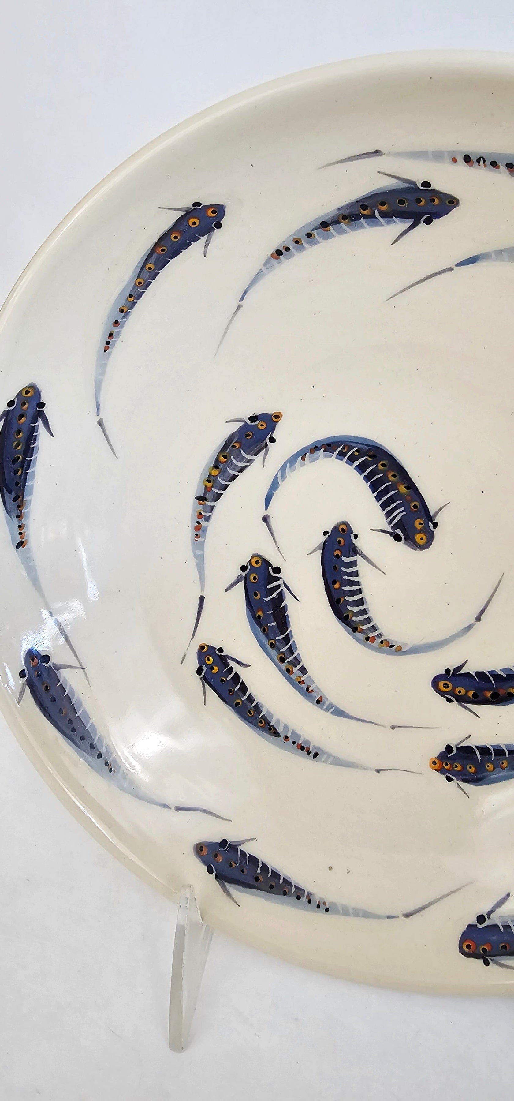 Fish Stoneware Decorative Bowl: Artistry by Kim and Elizabeth ...