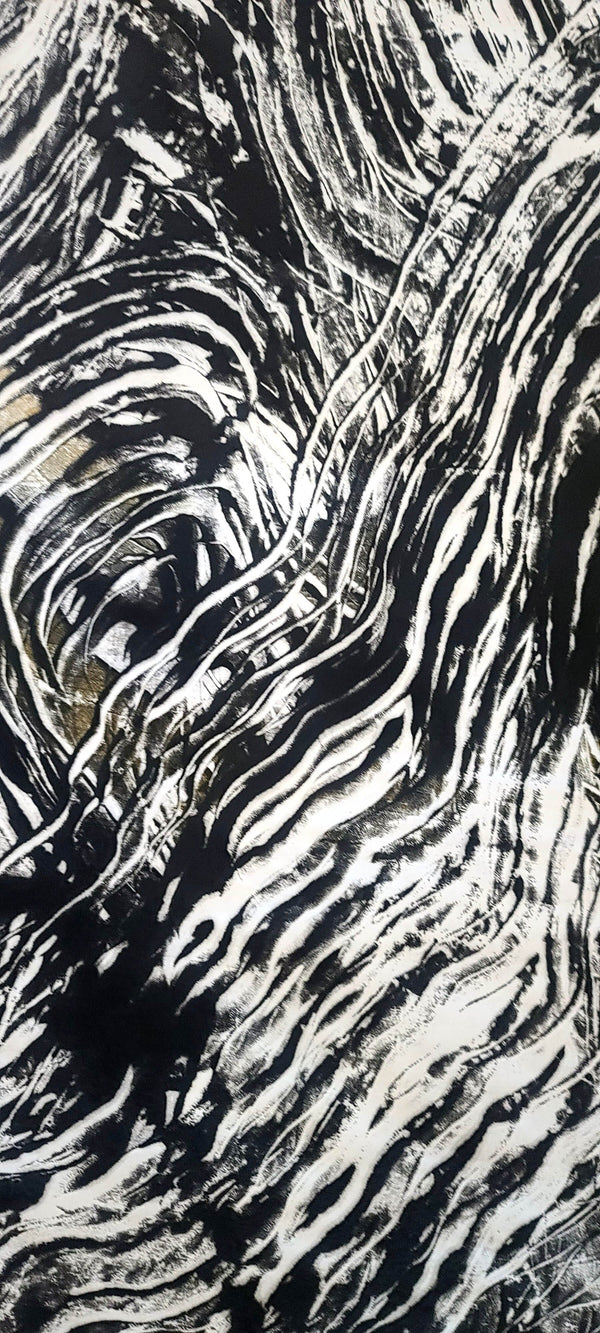 Original Encaustic Monotype "Wonderings" 32" X 22" – Elizabeth Schowachert Art