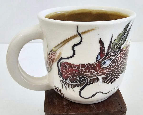 Red Dragon Porcelain Mug: Craftsmanship by Kim and Elizabeth ...