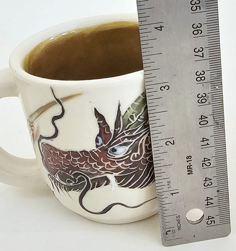 Red Dragon Porcelain Mug: Craftsmanship by Kim and Elizabeth ...