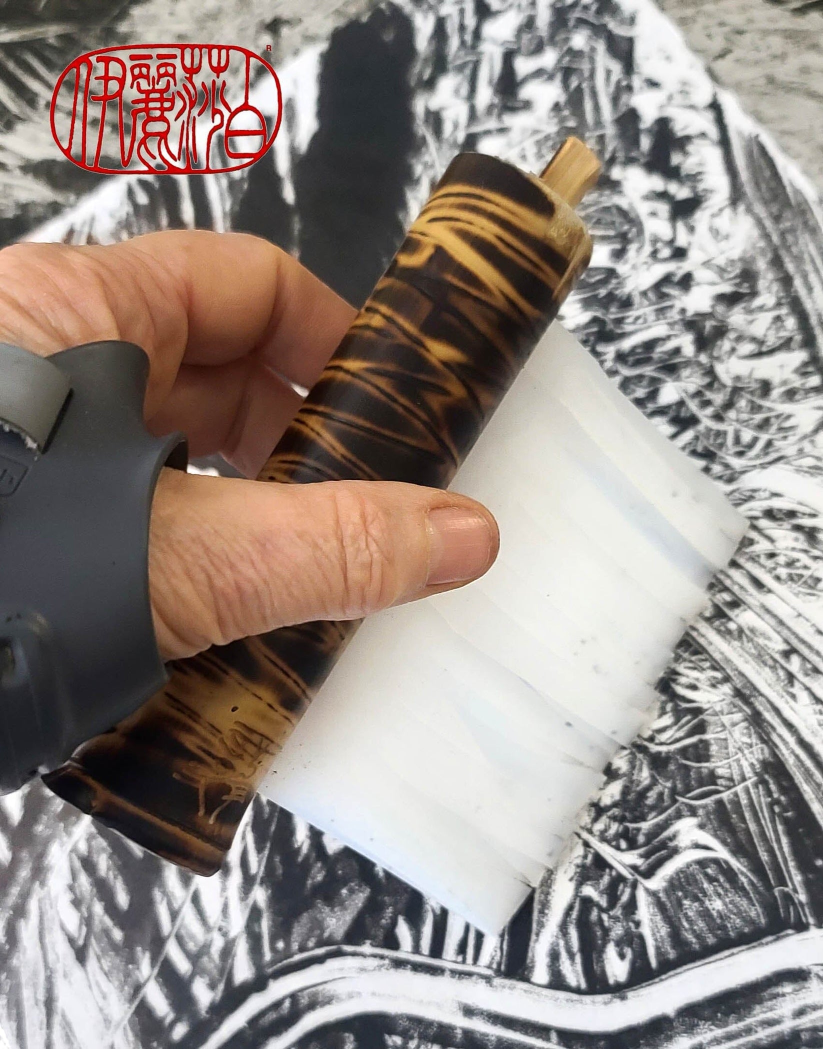4" Wide Silicone Paint Brush With Bamboo Handle SB 130 – Elizabeth ...