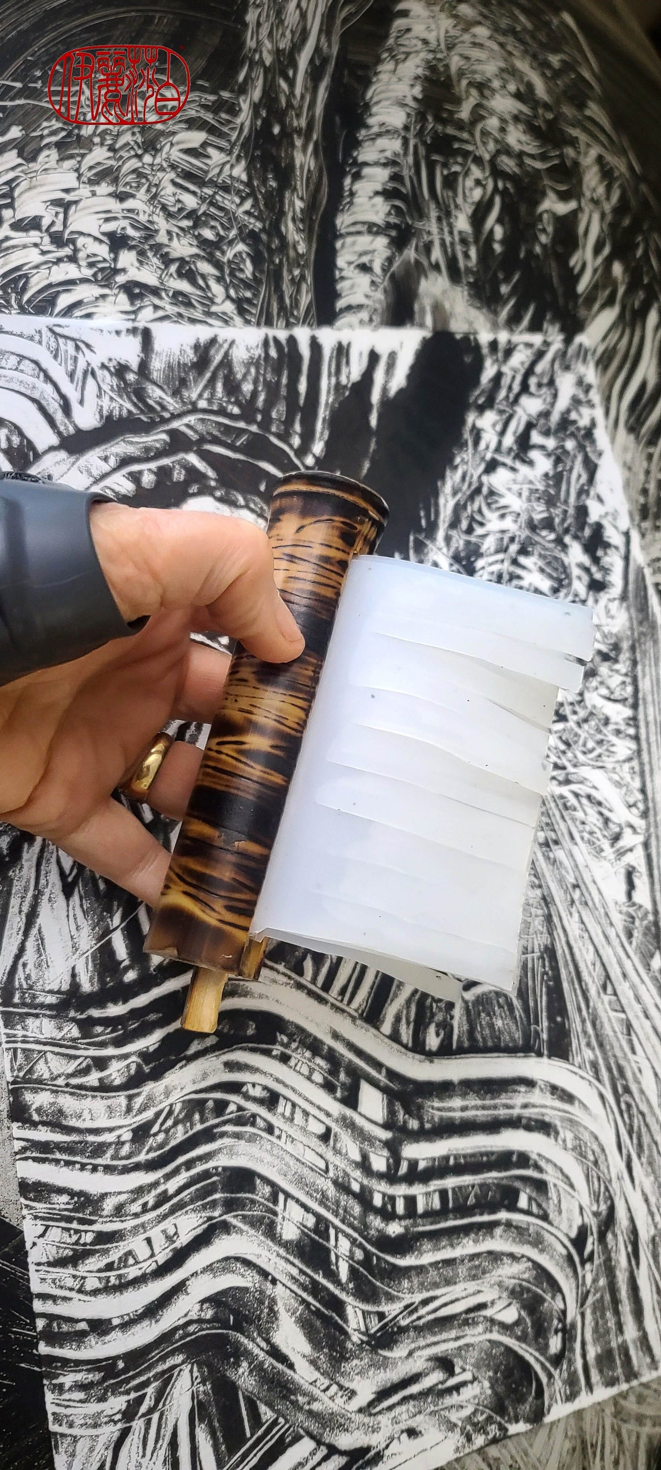 4" Wide Silicone Paint Brush With Bamboo Handle SB 130 – Elizabeth ...